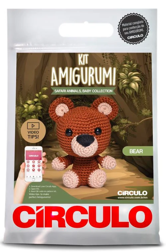 Circulo Amigurumi Kit Safari Animals Bear | Knitcraft Inc.